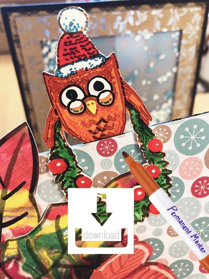 Krimpie Christmas bookmark - Collall